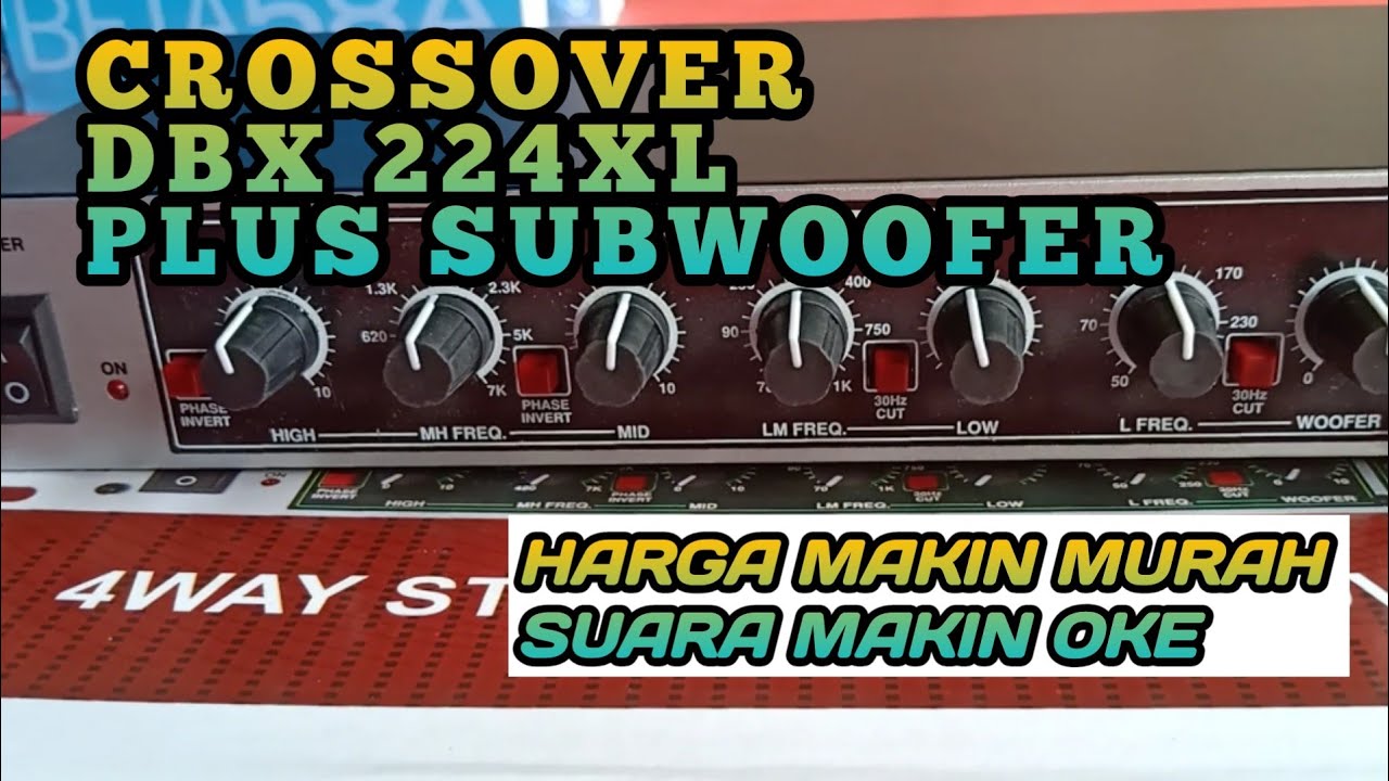 Review crossover DBX 224 XL 4 Way Plus Subwoofer - YouTube