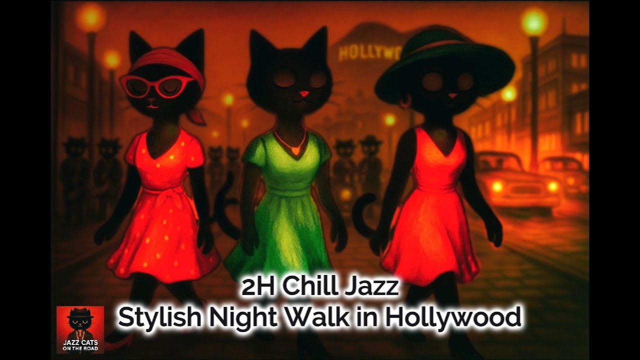 Hollywood Chill Walk – 2H of Stylish Night Jazz Grooves 🇺🇸 - YouTube