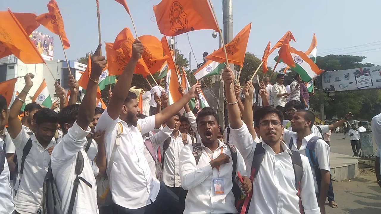 Abvp Student Supporter Kalburgi caa Rally | ABVP Rally | Gulbarga - YouTube