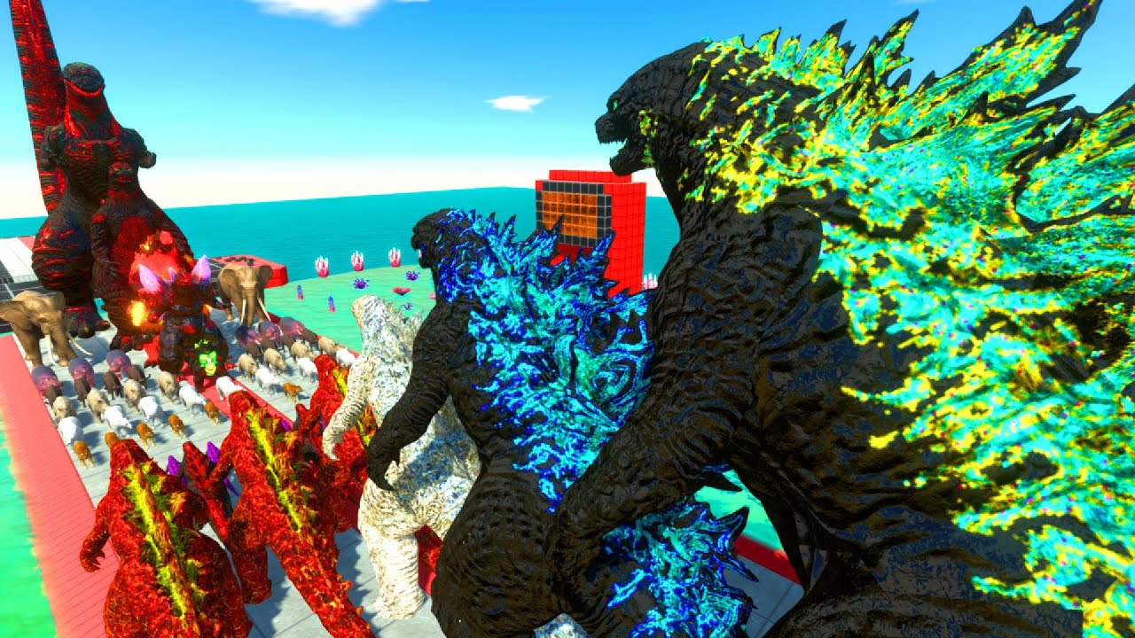 EVOLUTION of DARK POISON GODZILLA 2024 Size Comparison VS SUPERCHARGE ...