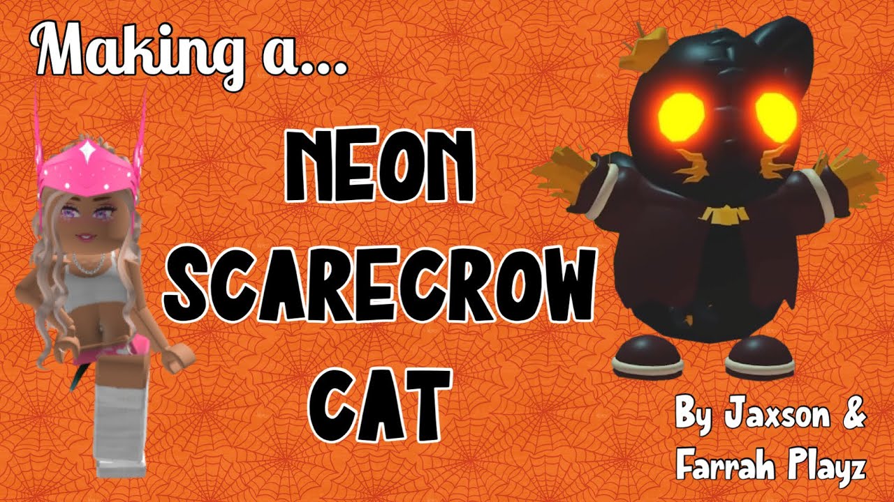 J&F Playz - We made a... NEON SCARECROW CAT! @PlayAdoptMe #adoptme # ...