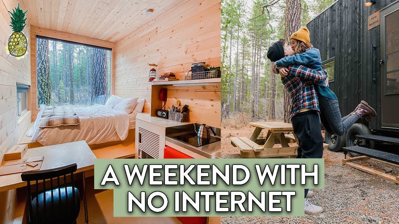 A Weekend Without Internet in a Tiny House! (Camping Vlog) - YouTube