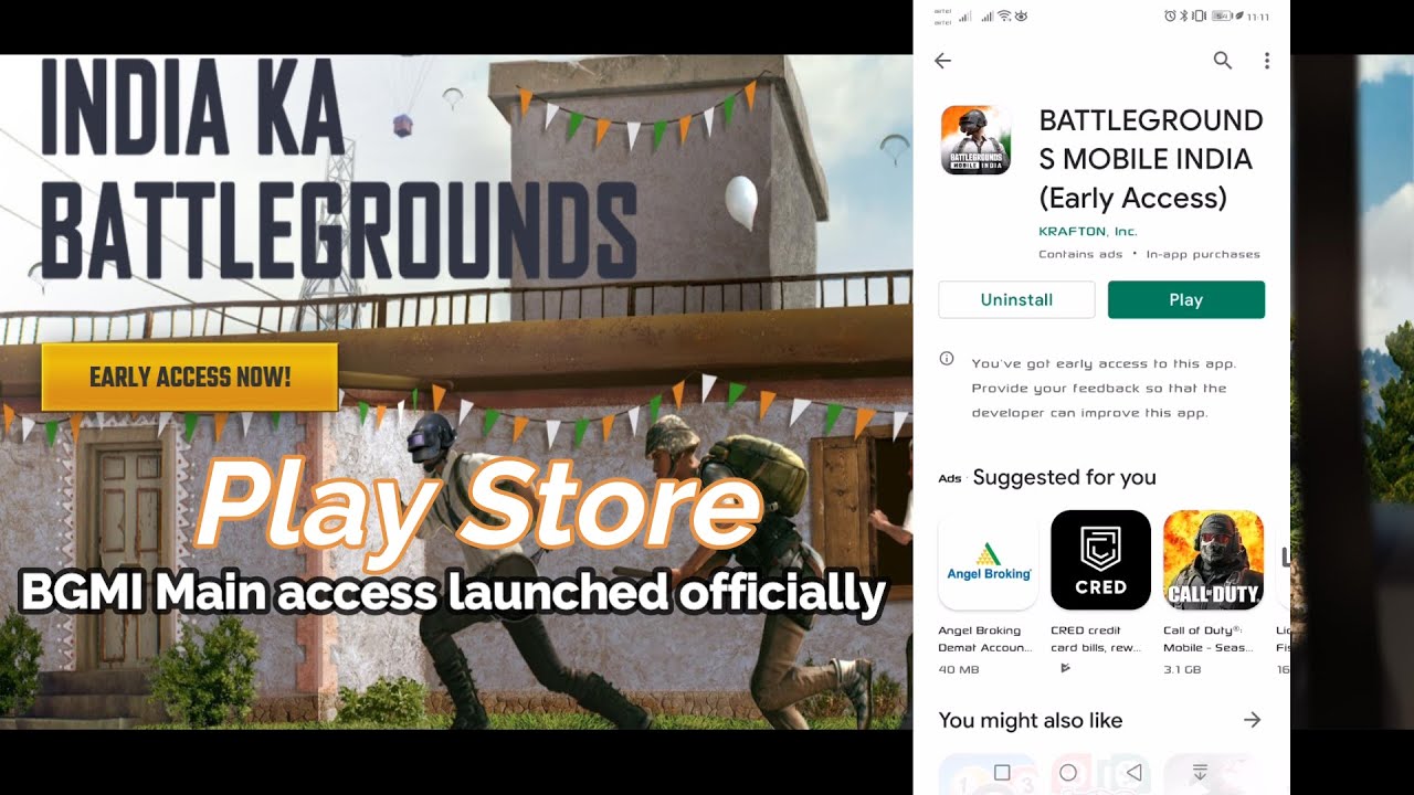 BGMI Officially Launched Free Skin Android ON PLAY STORE! I Download I ...