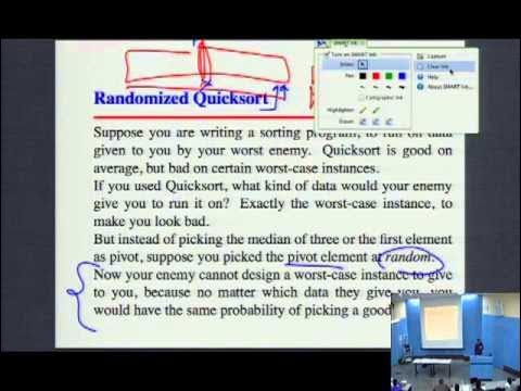 CSE373 2012 - Lecture 10 - Sorting (con't 2) - YouTube