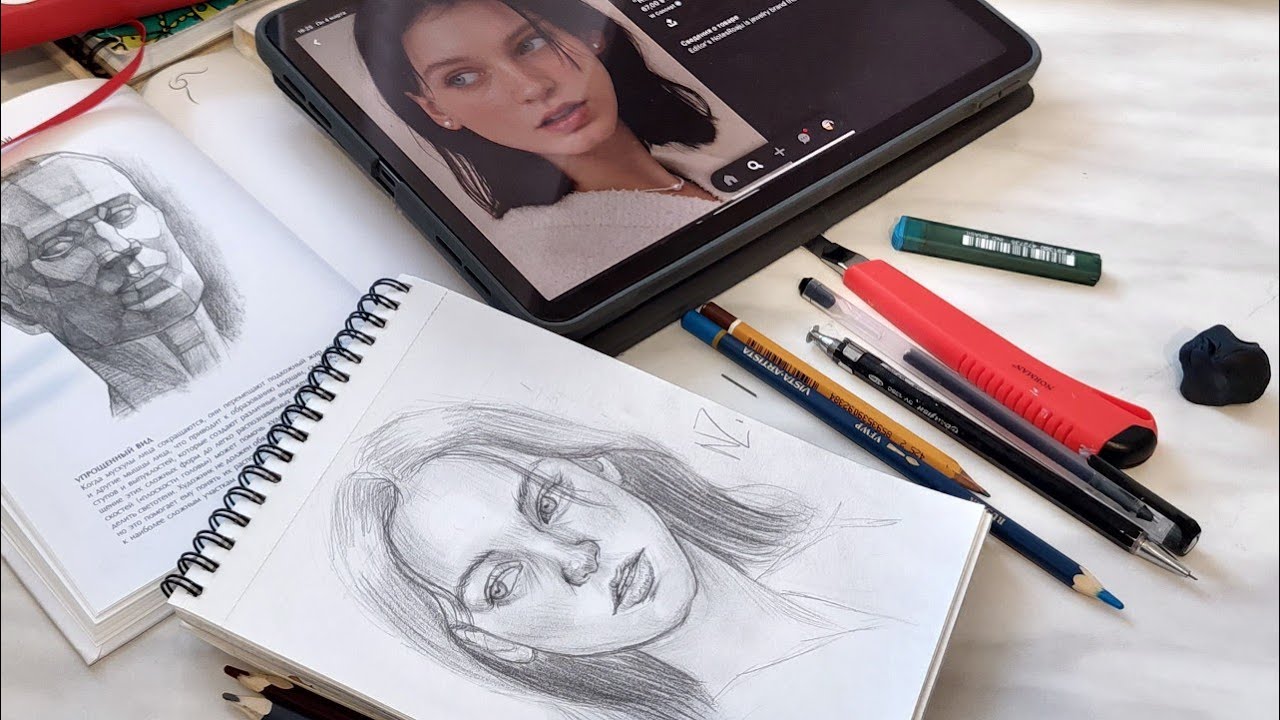 [ASMR] How I Draw Face☆Draw with me♡ - YouTube