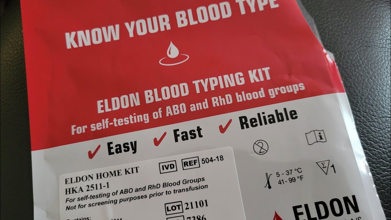 ELDON BLOOD TEST INSTRUCTIONS STEP BY STEP - YouTube