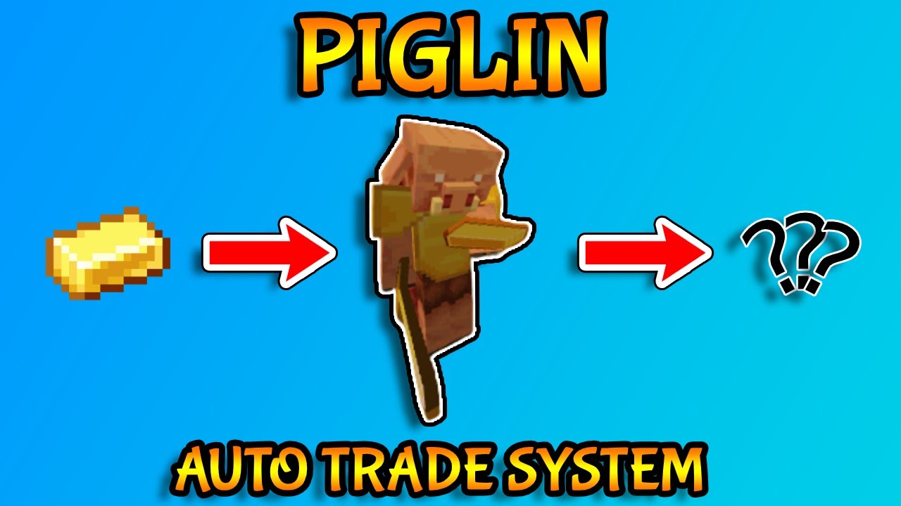 How To Make An Automatic Piglin Trading System (1.16.3) - YouTube