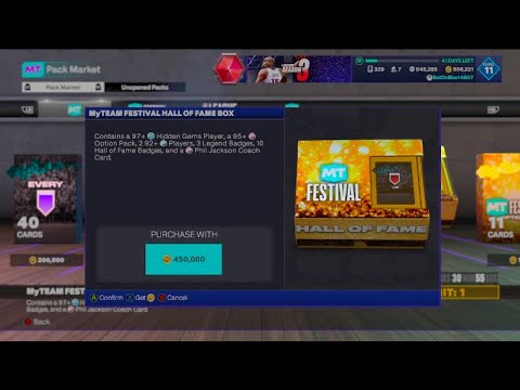 INSANE PULLS! Opening the NEW 250K VC Hall of Fame box in NBA 2k25 ...