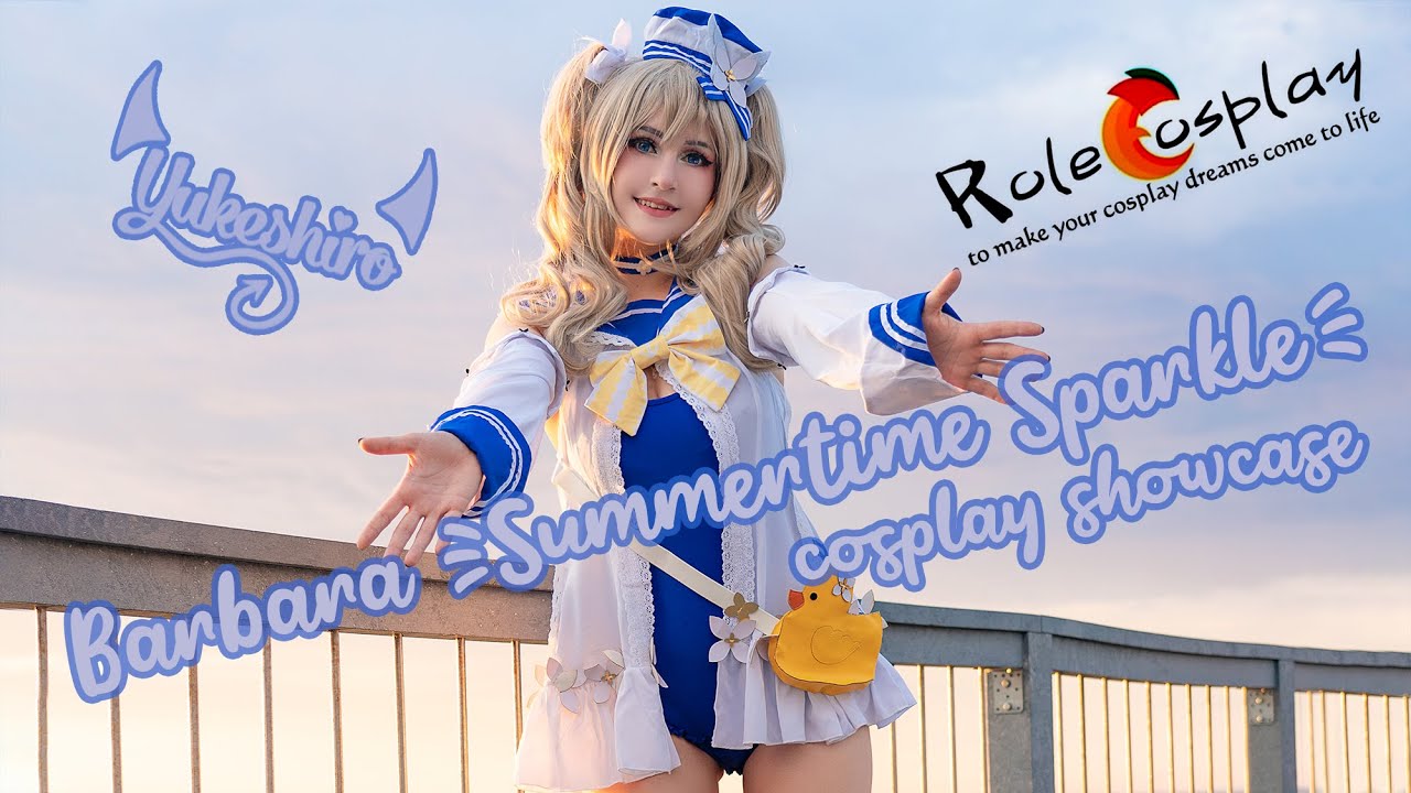 Summertime Sparkle Barbara from Genshin Impact cosplay showcase ...