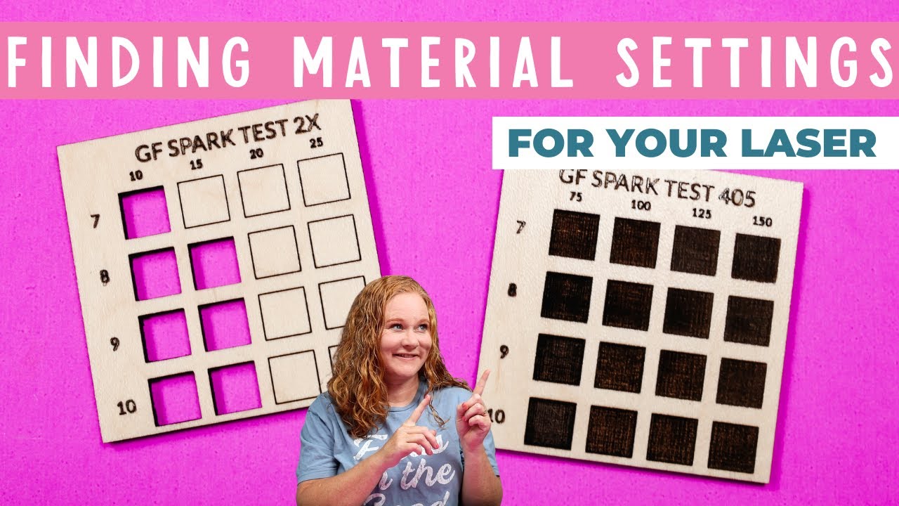 Finding the Best Laser Material Settings with Test Grids - YouTube