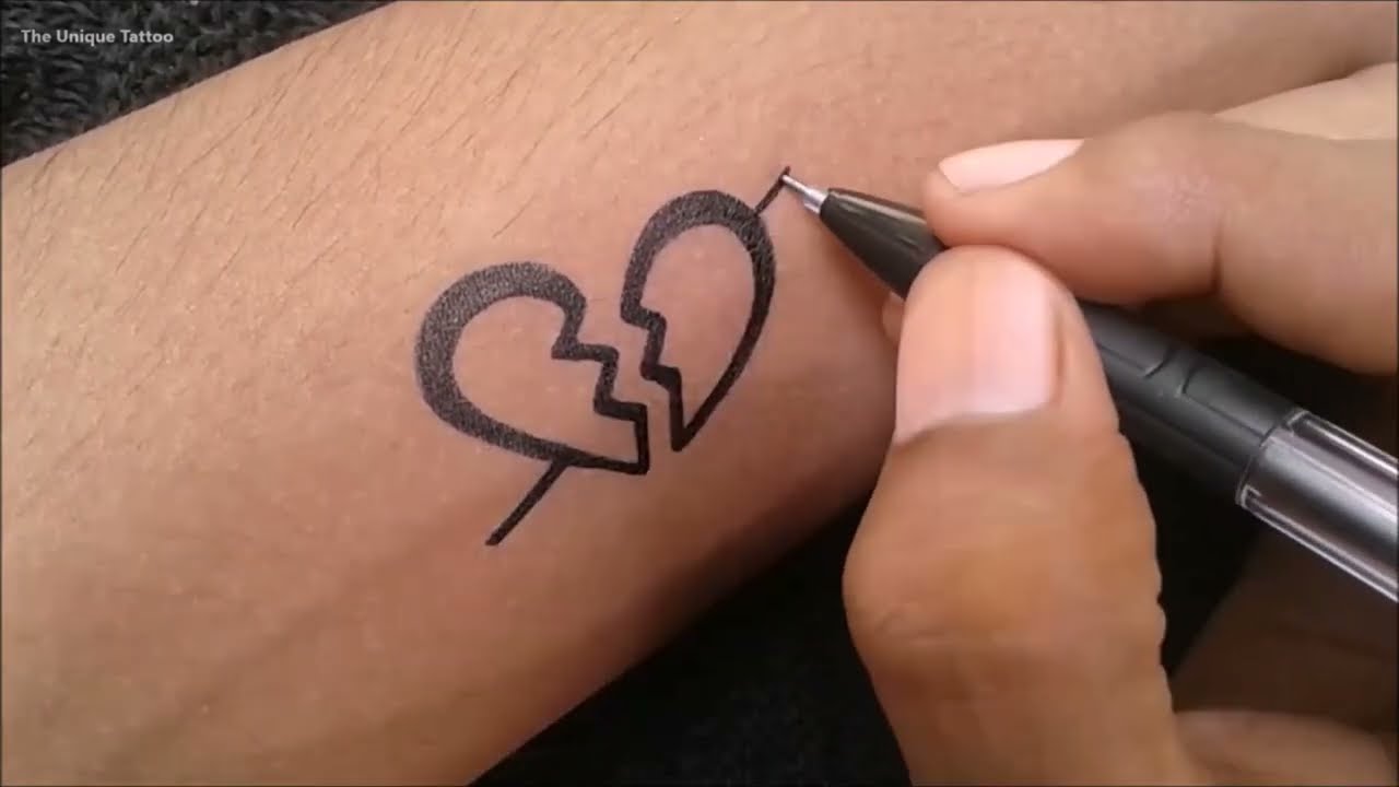 Very easy hand tattoo design || Simple tattoo || DIY tattoo || Tattoo ...