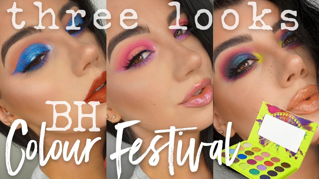 BH COLOUR FESTIVAL PALETTE | Three Looks + Review - YouTube
