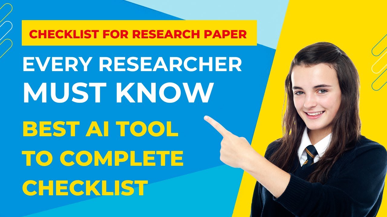 Checklist for Research Paper Preparation | Every Researcher Must know ...