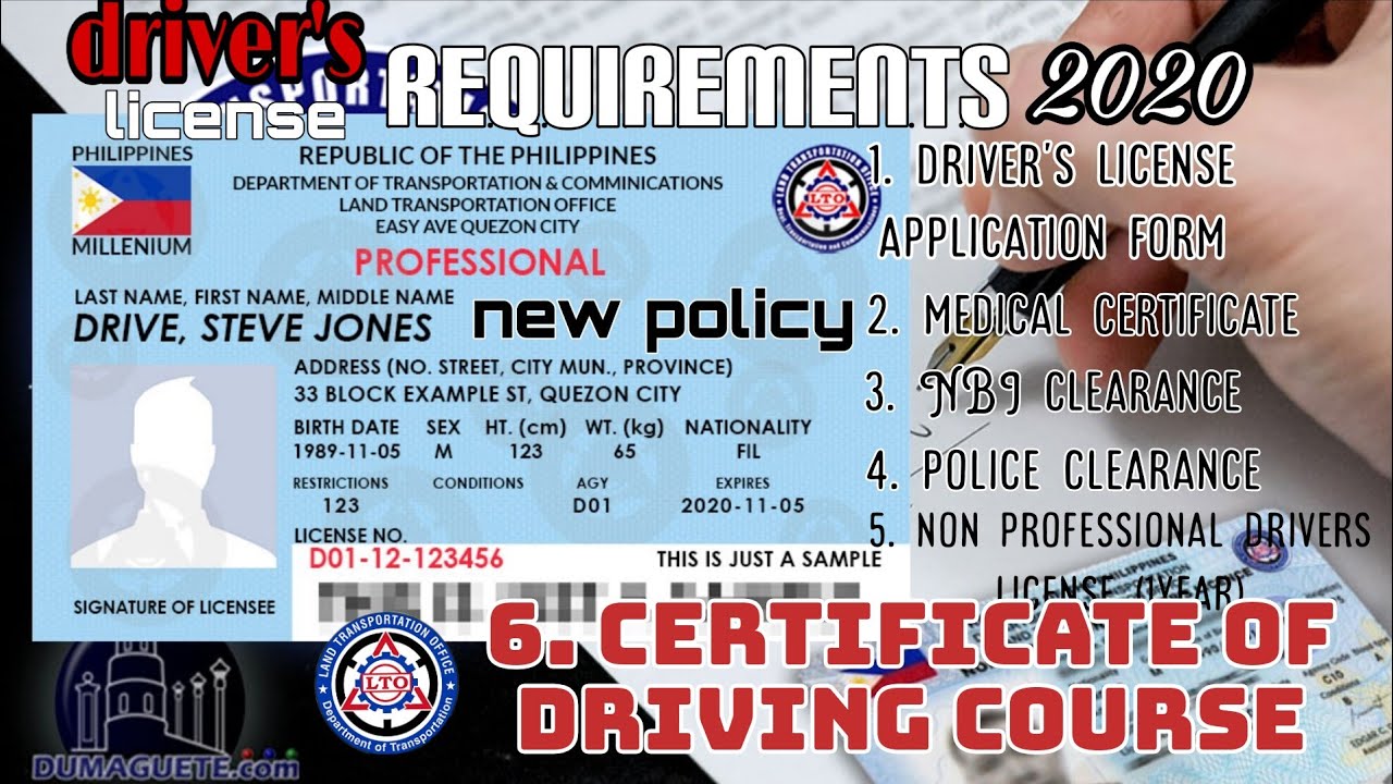 Bagong requirements sa pagkuha Ng drivers license 2020 #quick guide ...