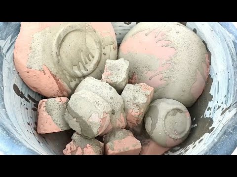 ASMR|| (mw) pure red mud dirt dry crumbling in tub 🌪️ relaxing visual ...