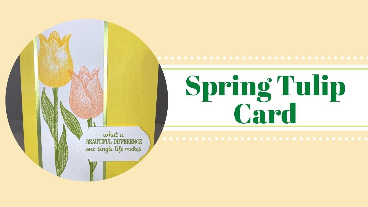 Spring Tulip Card - YouTube
