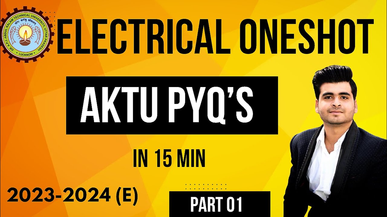 AKTU Electrical PYQ's (Part 1) 🔥 | 3-Phase Synchronous Motor PYQ | 100% ...