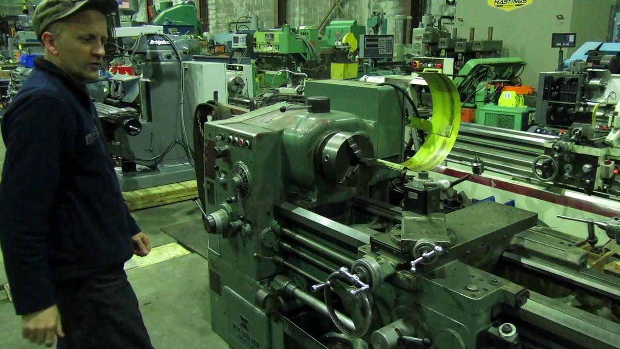 Wasino 20x50" Lathe @ Mullin Machinery of NJ - YouTube
