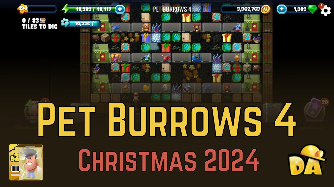 Pet Burrows 4 - Christmas 2024 - Diggy's Adventure - YouTube