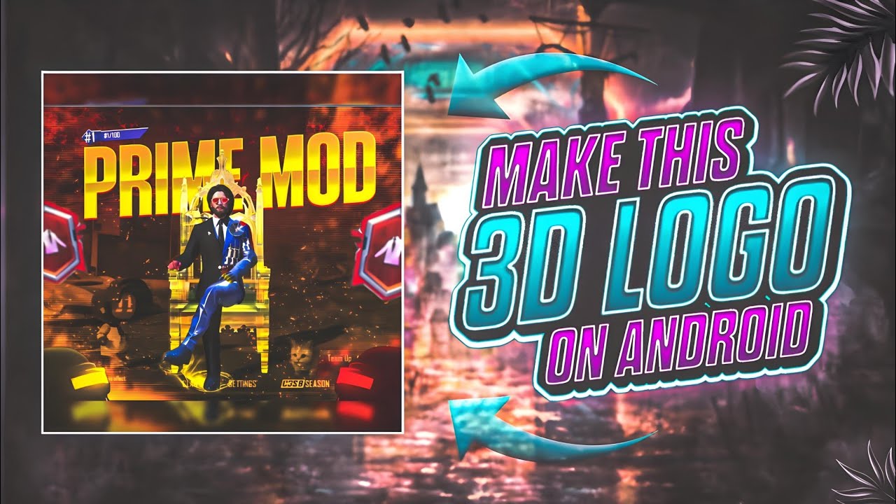 HOW TO MAKE PUBG/BGMI 3D LOGO ON ANDROID | 3D LOGO TUTORIAL IN PSCC ...