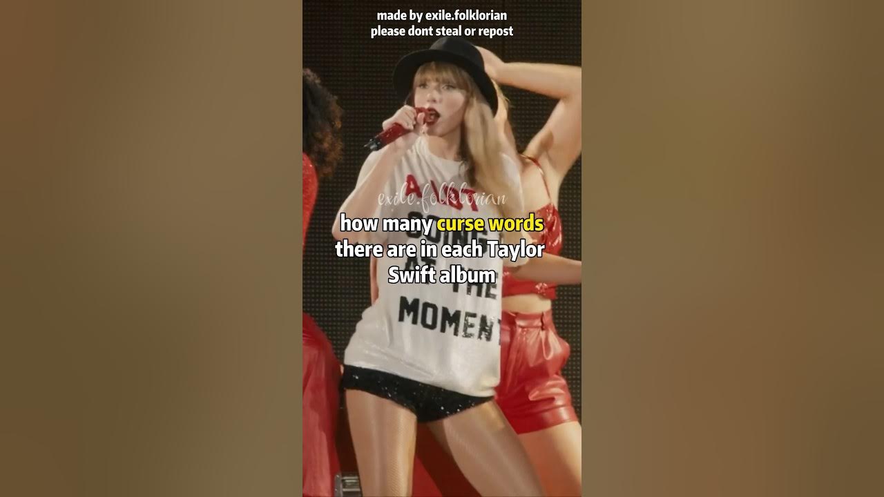 how many curse words there are in each taylor swift album - YouTube