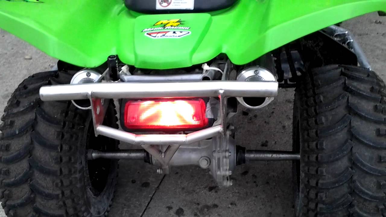 Kfx 700 hmf duals - YouTube