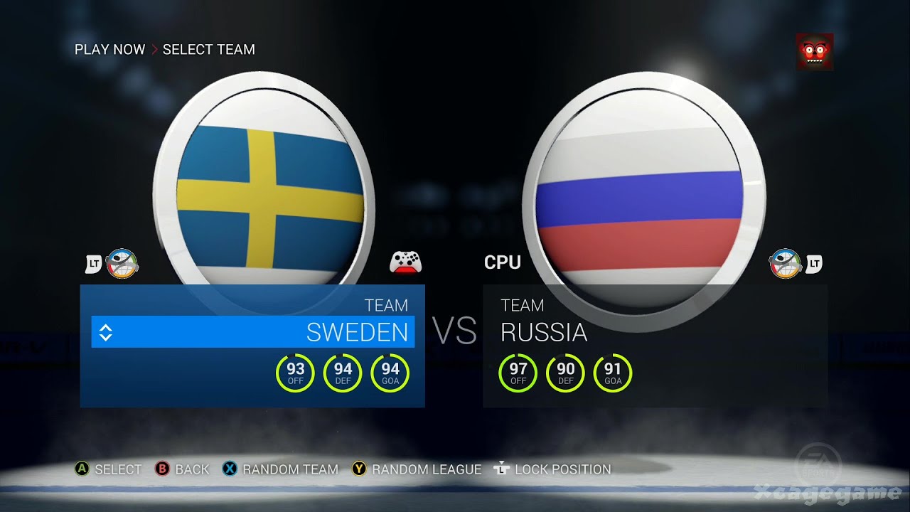 NHL 16 Gameplay - Sweden VS Russia - Full Game [ HD ] - YouTube