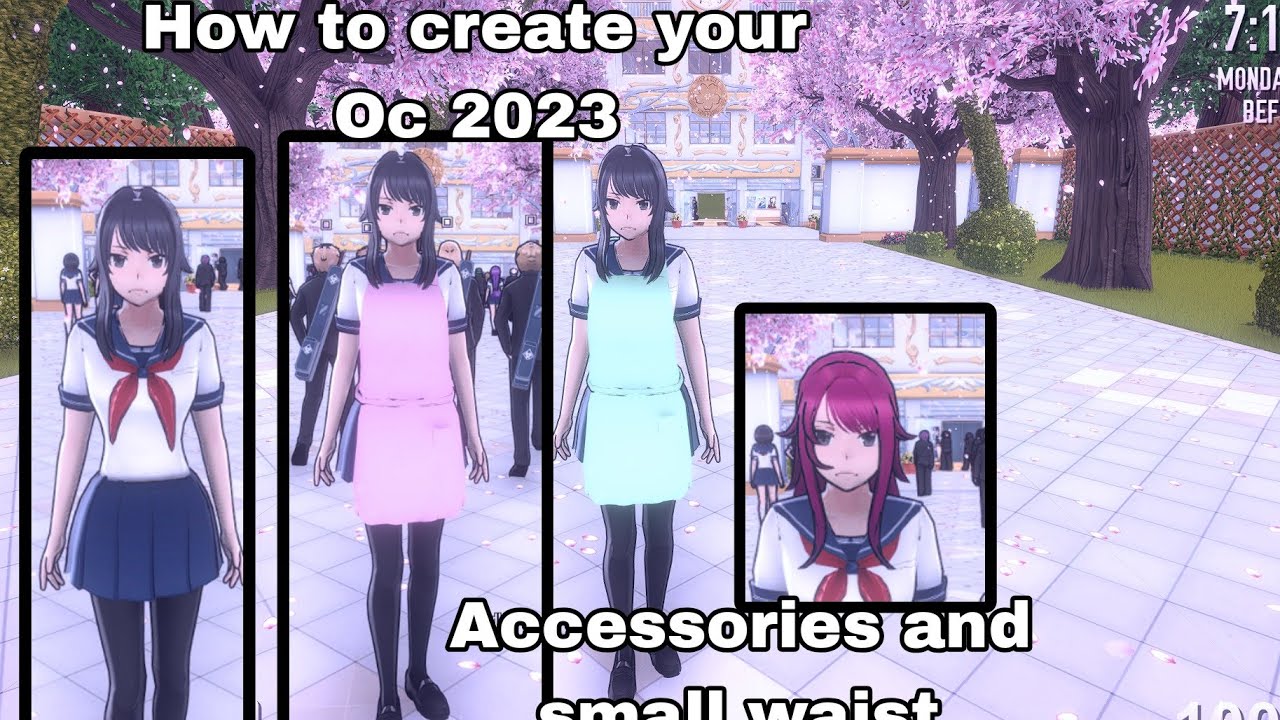 How add Apron long, Hair and Waist Small tutorial💗/ #yanderesimulator ...