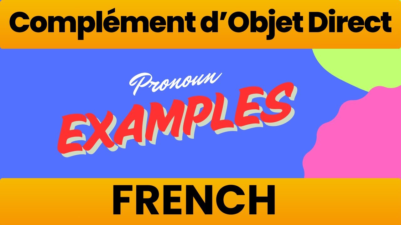 Sentences with & without COD | Master Direct Object in French! - YouTube