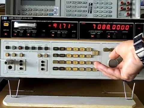 HP 3586A Selective Level Meter at work as a HF receiver on the 7 MHz ...