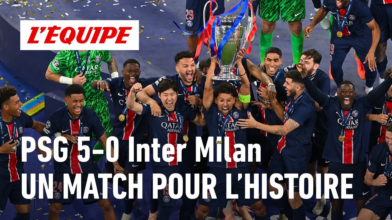 PSG 5-0 INTER MILAN : LÉGENDAIRE ! PARIS CHAMPION D’EUROPE après un MATCH HISTORIQUE ! Le ...
