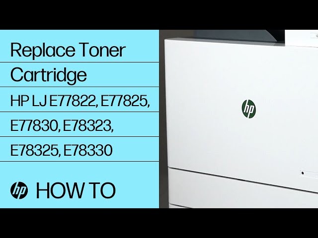 HP Color LaserJet Managed MFP E77822-E77830, E78323-E78330 - Replace ...
