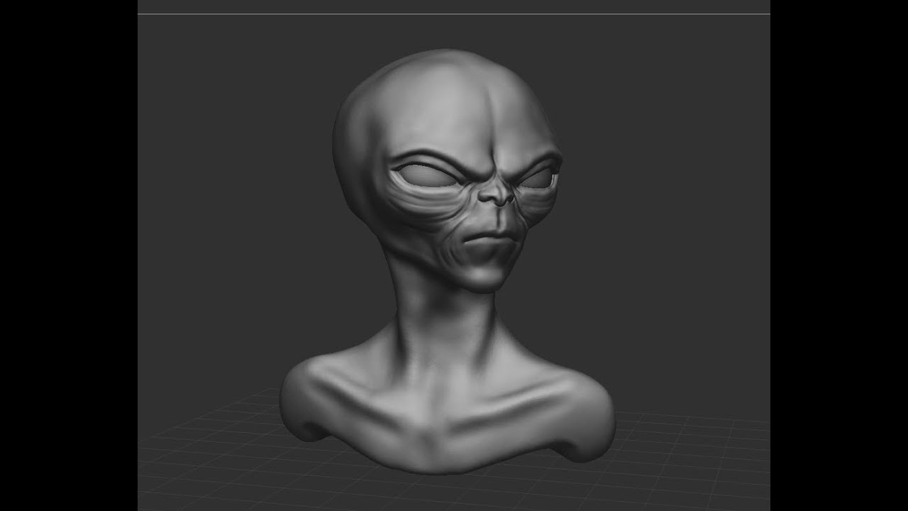 Zbrush - Alien modeling - YouTube