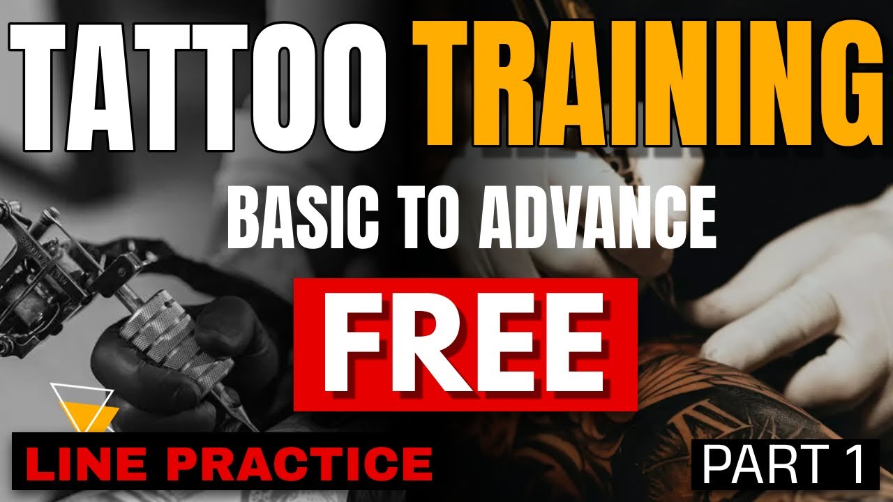 TATTOO TRAINING COURSE | PART 1| LINE PRACTICE AND DRAWING CIRCLES | IN ...