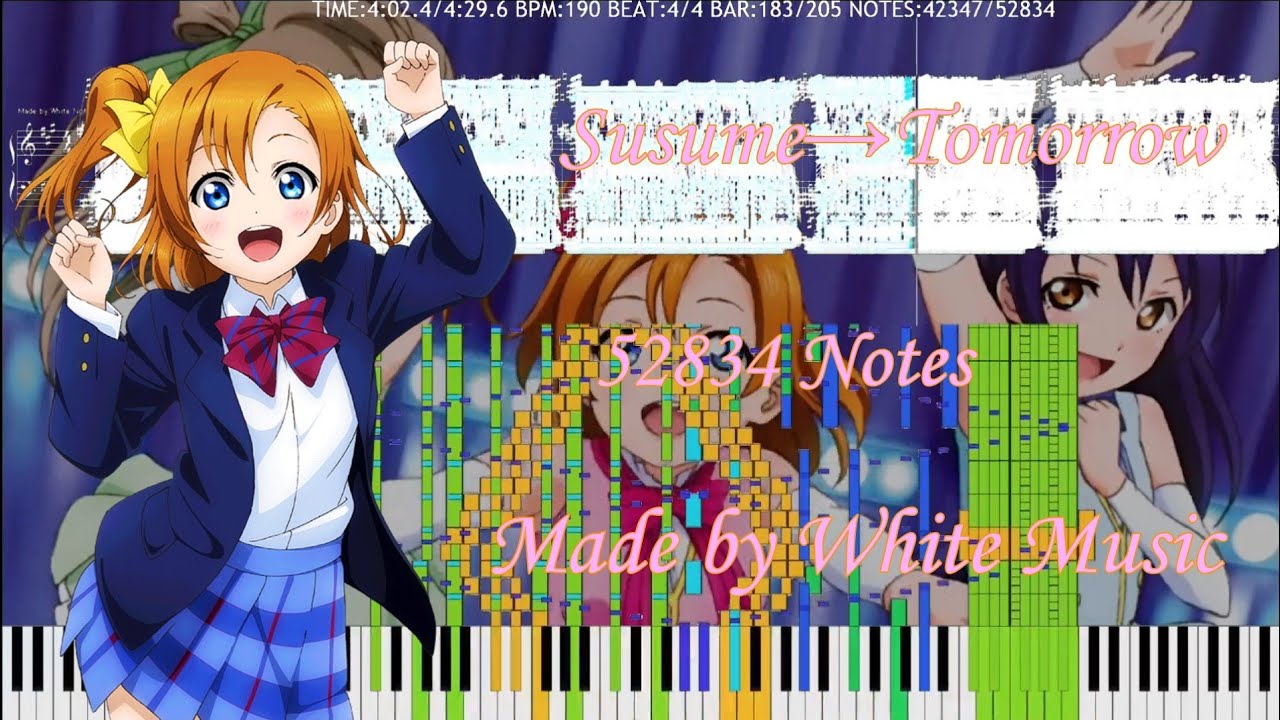 [Black Score] Nitta Emi, Uchida Aya, Mimori Suzuko - Susume→Tomorrow ...