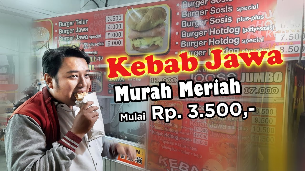Kuliner Sidoarjo KEBAB JAWA MURAH Mulai Rp. 3.500 - YouTube