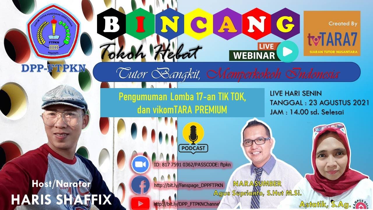 Podcast Eps #26 Pengumuman Lomba 17-an TIK TOK, dan vikomTARA PREMIUM - YouTube