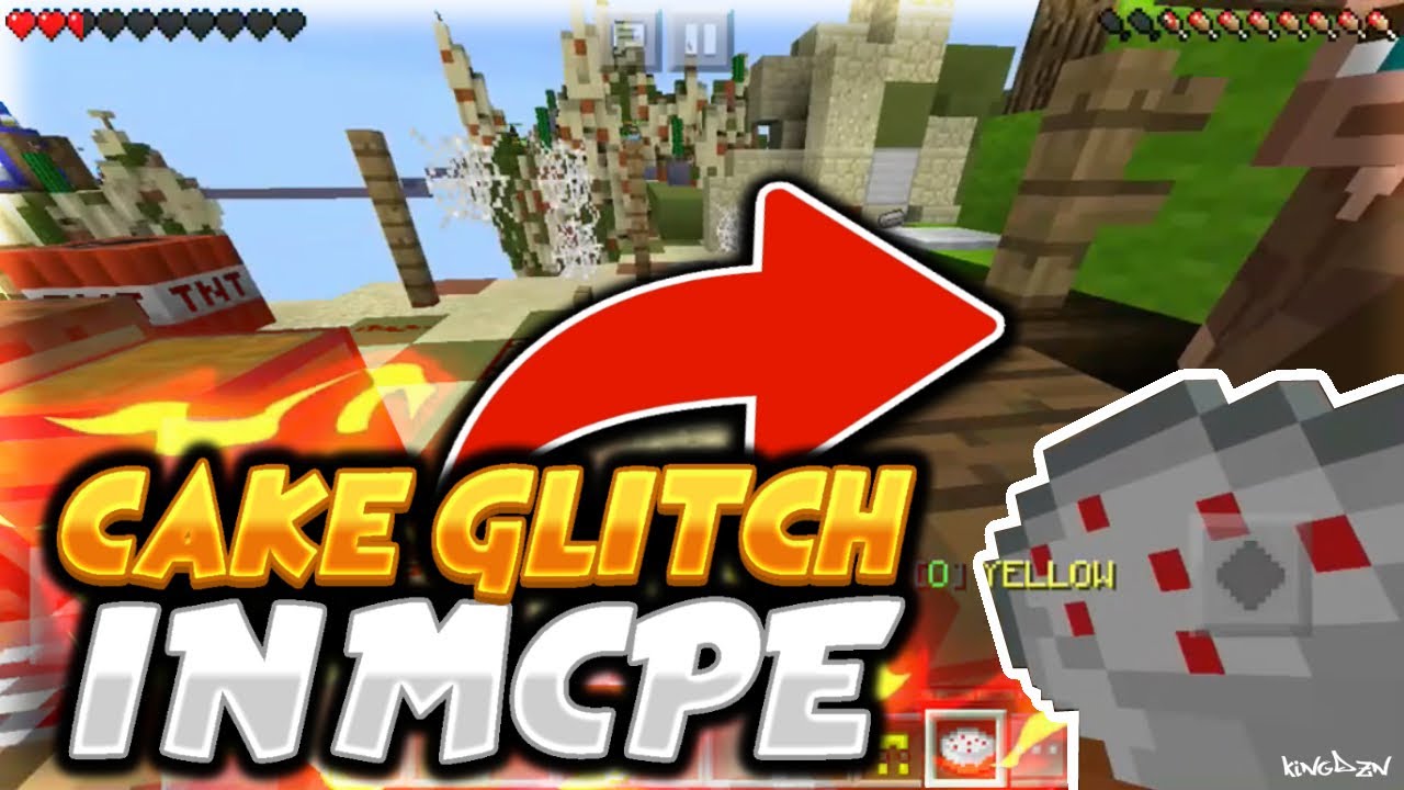 EATING CAKE GLITCH IN MCPE BEDWARS! - Minecraft PE LBSG Bedwars/Money ...
