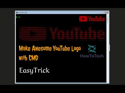 Create and Design YouTube Logo with CMD by HowToTech #CMD #Tricks #Logo ...