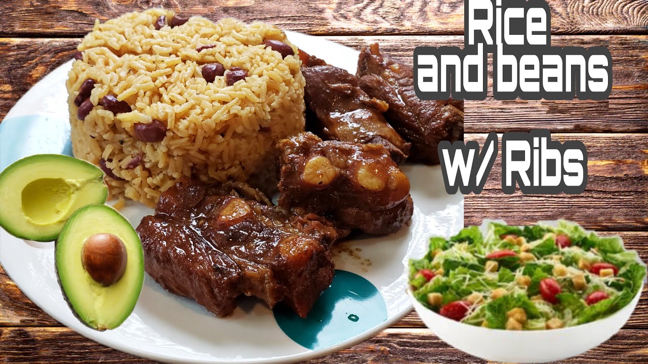 HOW TO: Rice and Beans w/ Ribs| Stew Ribs - YouTube