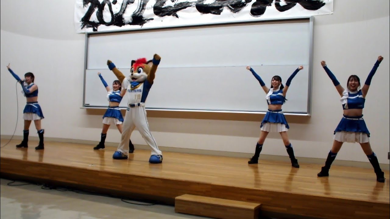 "Y.M.C.A. Dance" - Fighters Girl (cheerleaders) & Frep the Fox ...
