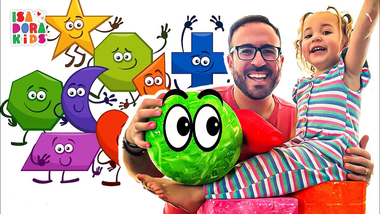 Pintando Formas Geométricas 🎨 🟠 🟦 | Isadora Kids - YouTube
