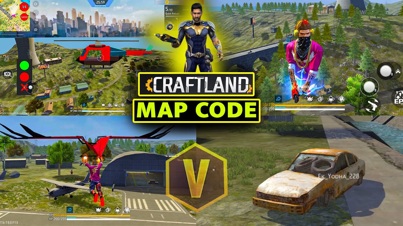Best Craftland Map Code Free Fire | Viral Craftland Map Free Fire - Raj ...