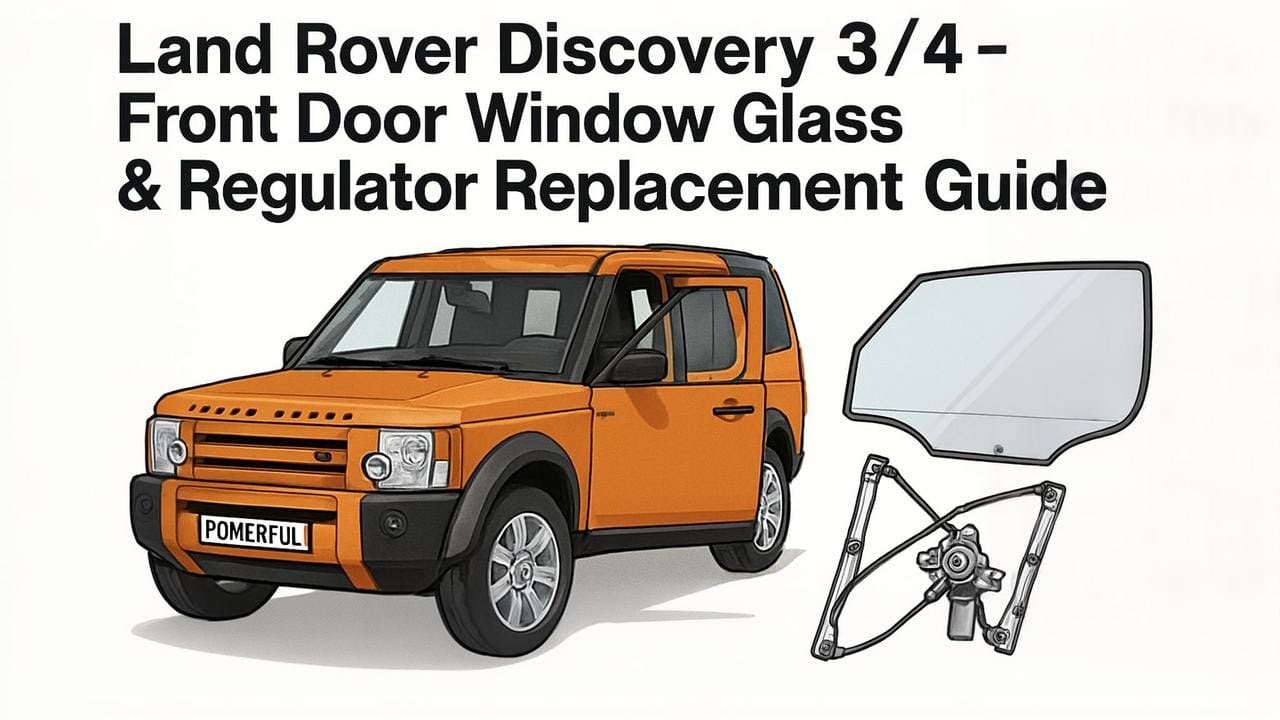 Land Rover Discovery 3/4 Front Door glass / Electric Window Regulator ...