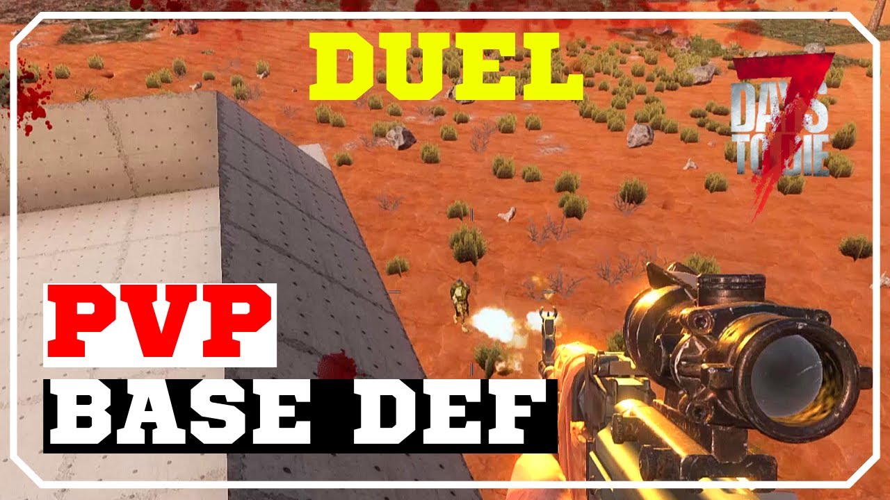 Base defence | 7 Days To Die Alpha 17 PVP Gameplay - YouTube
