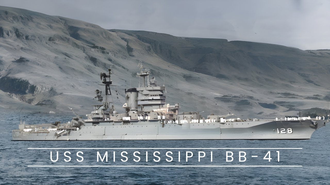 USS Mississippi BB-41 (Battleship) - YouTube