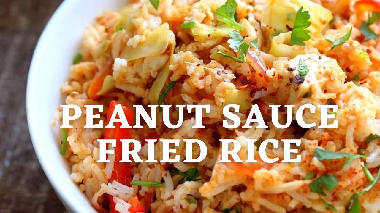Change up your fried rice game with this Delicious PEANUT SAUCE FRIED ...