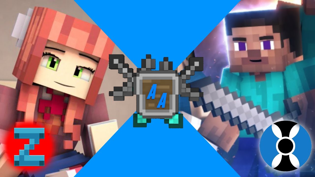 Monika VS Steve (ZAMination VS Black Plasma Studios) | Armored Arena ...