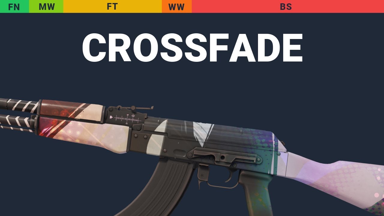AK-47 Crossfade - Skin Float And Wear Preview - YouTube