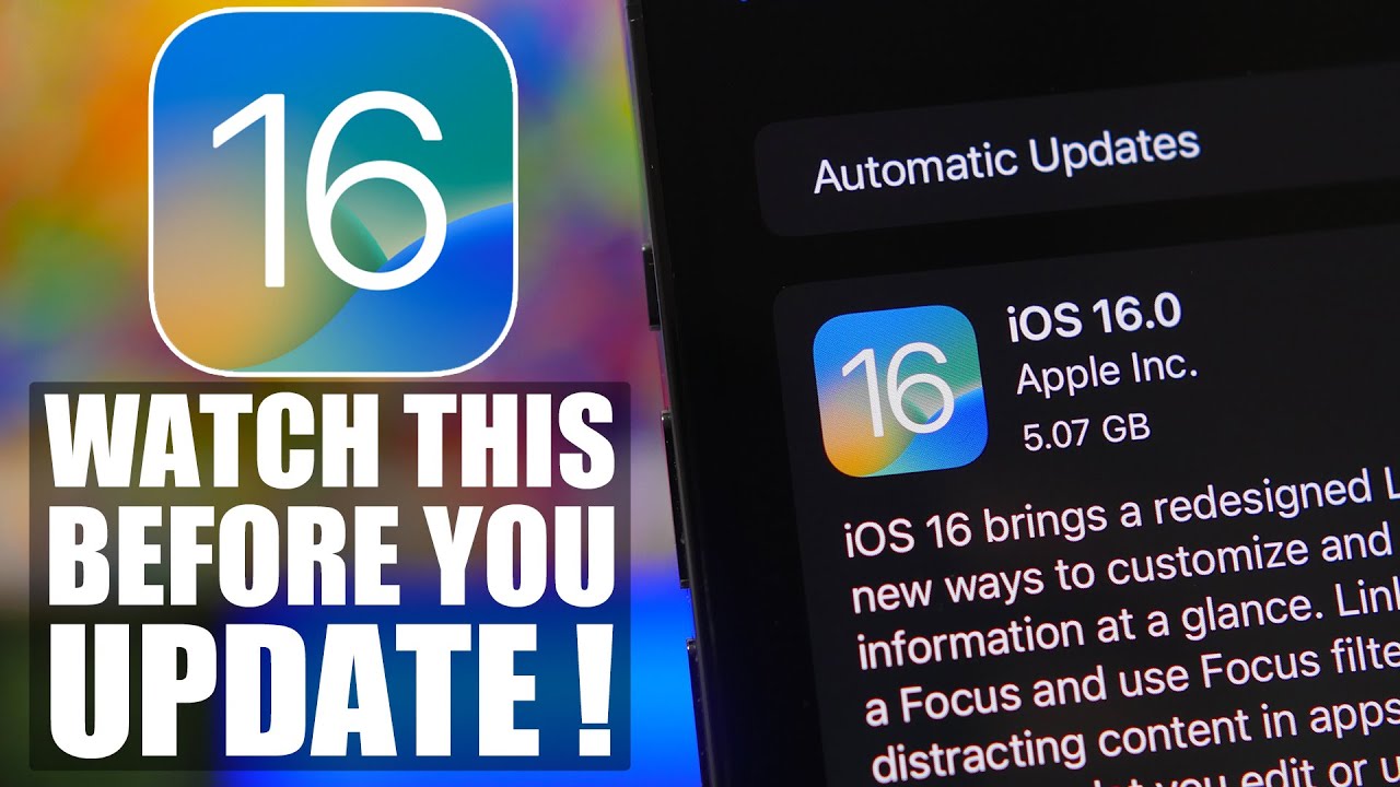 iOS 16 - 5 Things You Need To Know Before You UPDATE ! - YouTube